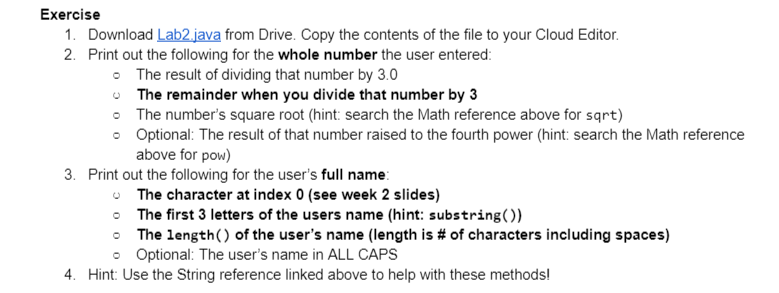 Solved Exercise 1. Download from Drive. Copy the contents of | Chegg.com
