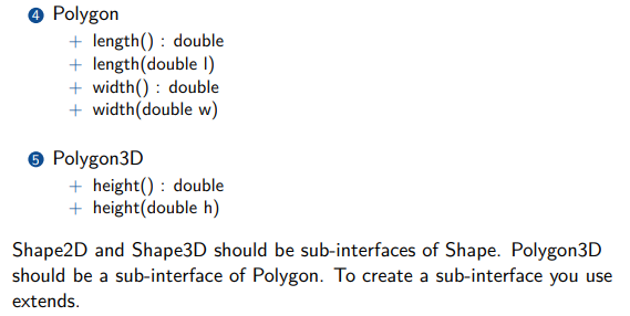 Solved Nrite The Following 5 Interfaces Shape Getsides 