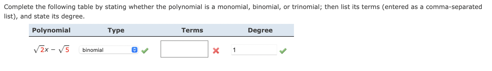 Solved omplete the following table by stating whether the | Chegg.com