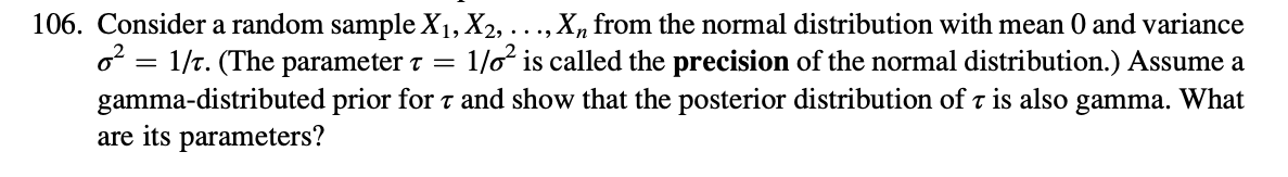 Solved Consider a random sample x1,x2,dots,xn ﻿from the | Chegg.com