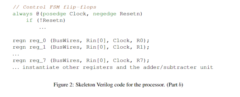 Implement the processor shown in Figure 1 using | Chegg.com