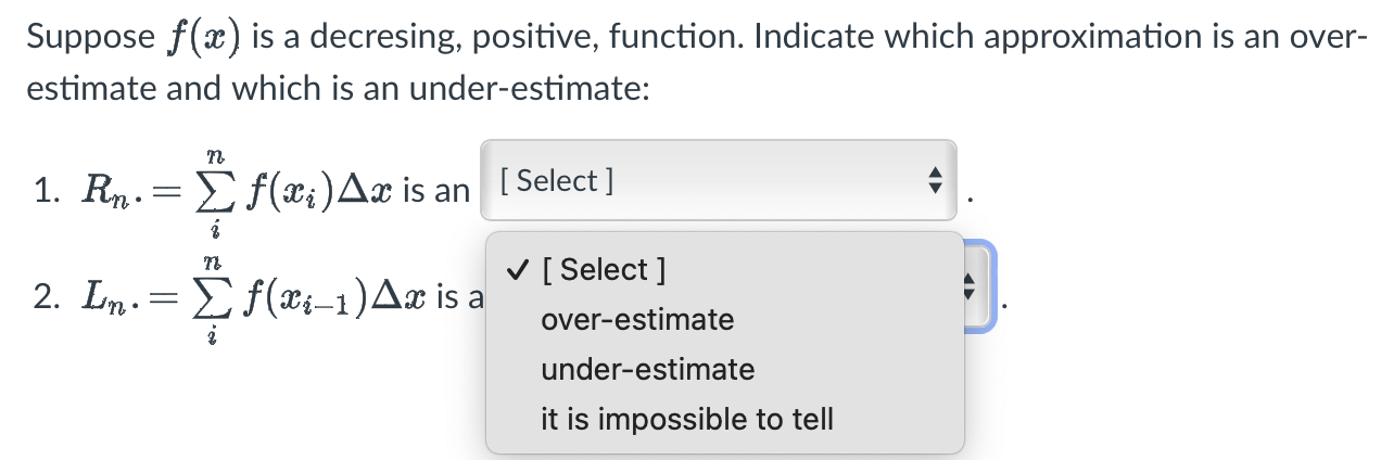 Solved Suppose f(x) is a decresing, positive, function. | Chegg.com