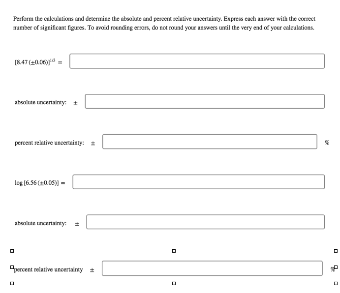 Solved Perform The Calculations And Determine The Absolute