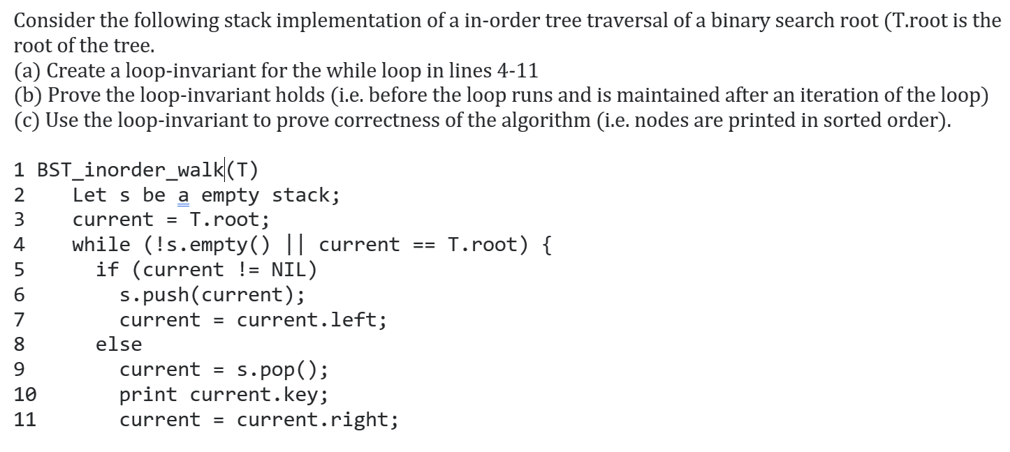 The code is pseudocode meant to outline how the | Chegg.com