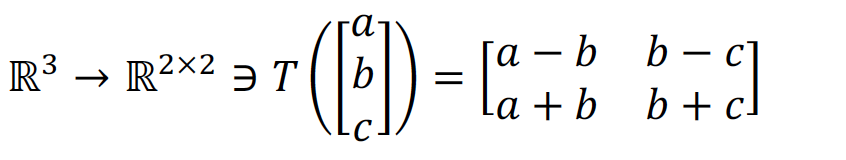 Solved Given the linear transformations below, find their | Chegg.com