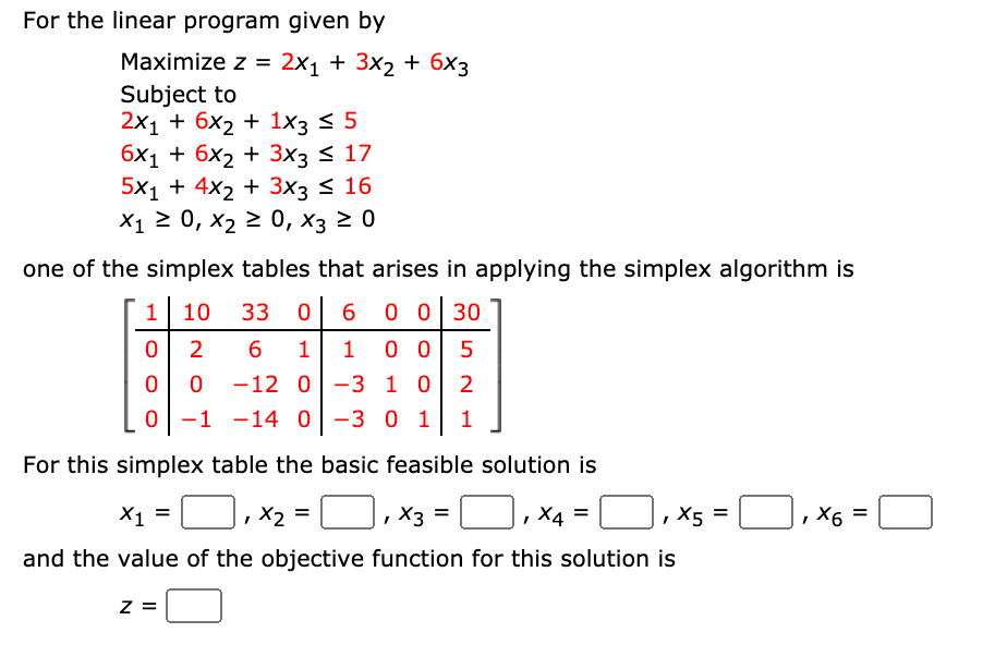 Solved For the linear program given by Maximize z = 2x1 + | Chegg.com