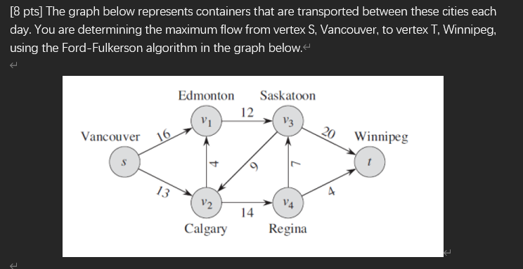 [8 pts] The graph below represents containers that | Chegg.com