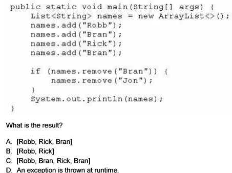 Solved public static void main (stringt args) List names = | Chegg.com