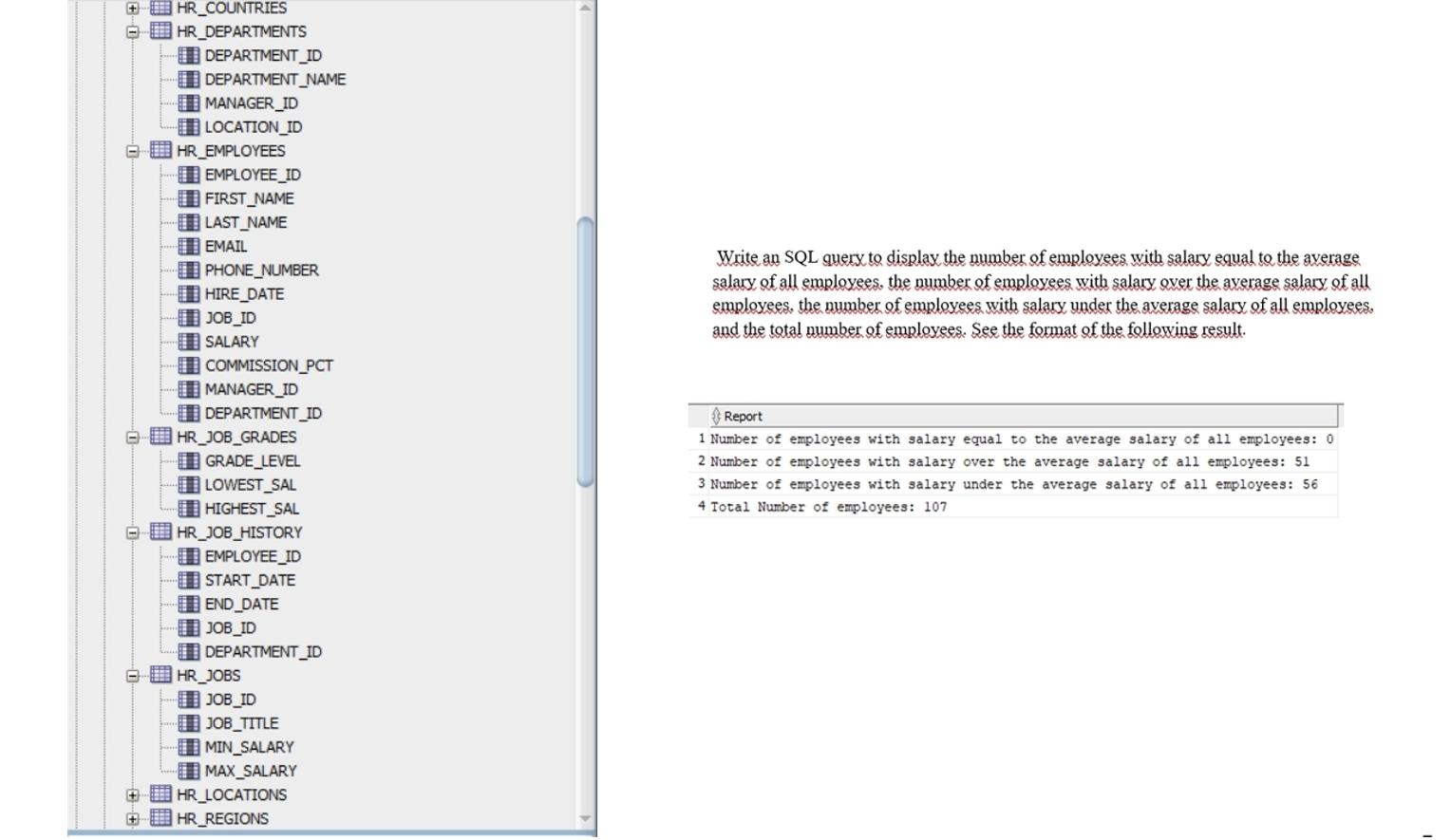 Solved Write an SQL query to display the number of employees | Chegg.com