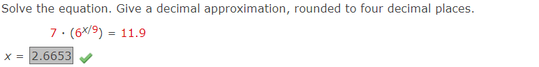 Solved Solve the equation. Give a decimal approximation, | Chegg.com