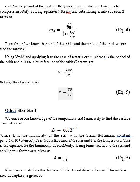 Solved Spectroscopic Binary Stars Lab I. Introduction Most | Chegg.com