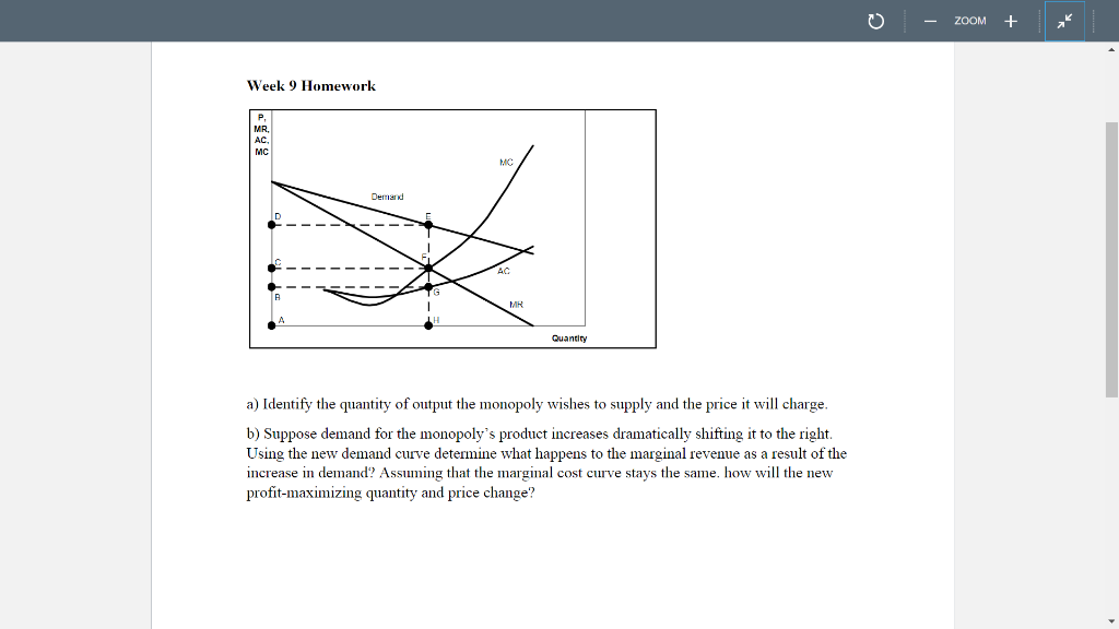 Week 9 Homework a) Identify the quantity of output | Chegg.com