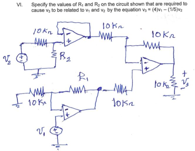 Solved Specify the values or Ra and R2 on the circuit shown | Chegg.com