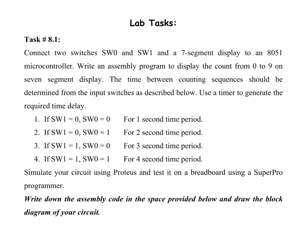 Solved Task # 8.1: Connect two switches SW0 and SW1 and a | Chegg.com