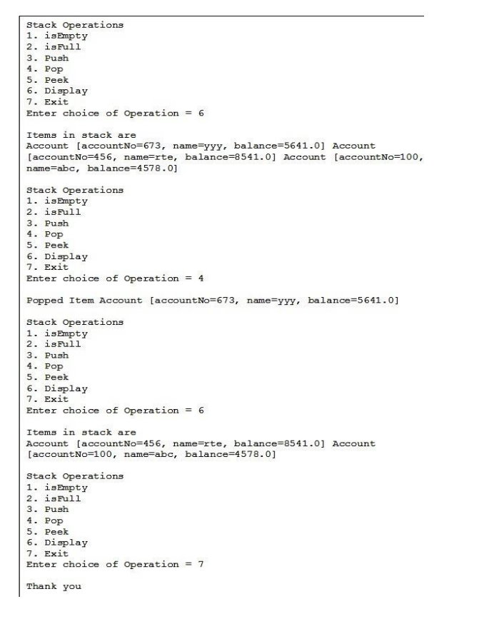 Data Structures (CS - 204) Lab 3 Exercise: Download | Chegg.com