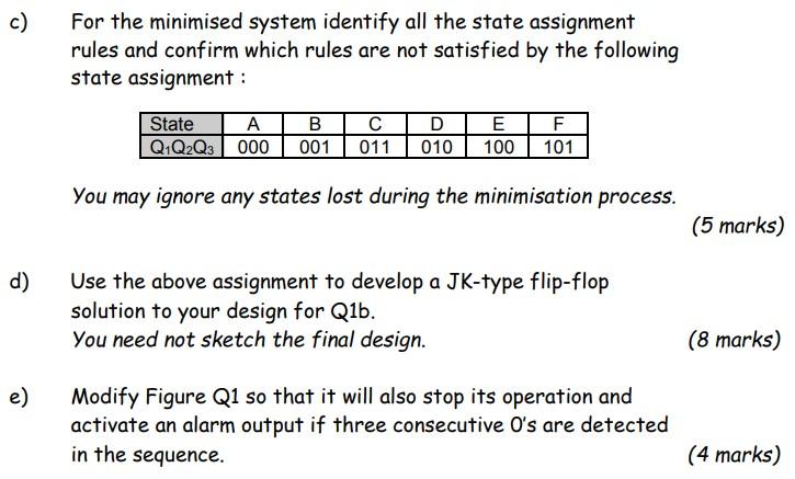 Solved Q1 Figure Q1 shows the state flow diagram of a | Chegg.com