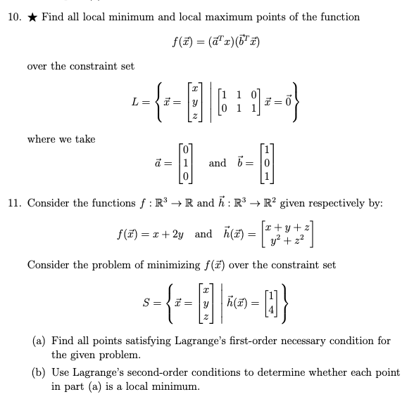 Solved 10. * Find all local minimum and local maximum points | Chegg.com