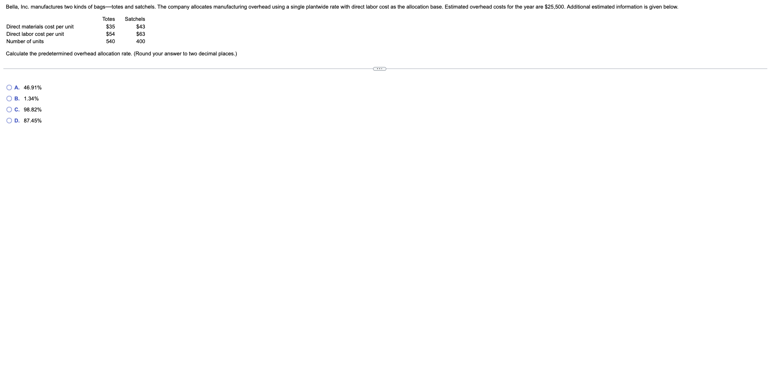 Solved Calculate the predetermined overhead allocation rate. | Chegg.com
