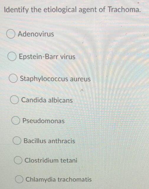 Solved What is the etiological agent of epidemic | Chegg.com