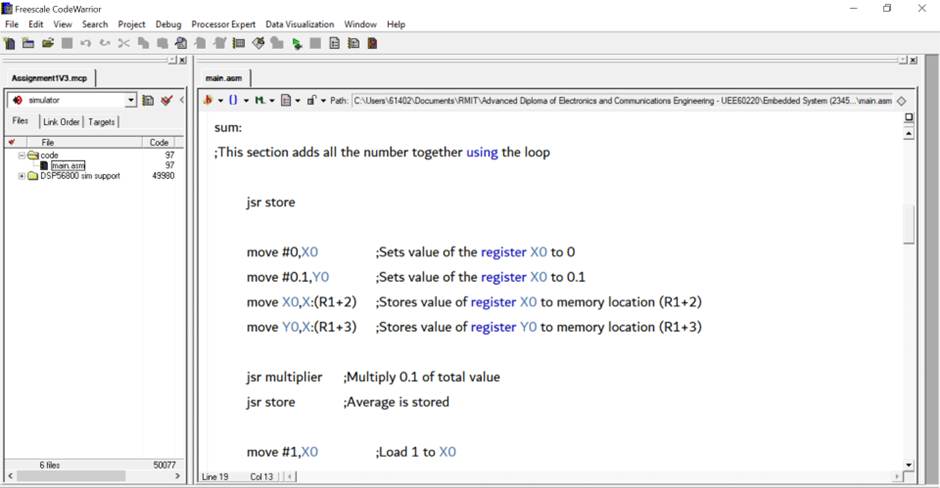 Solved E Freescale Codewarrior File Edit View Search Project 