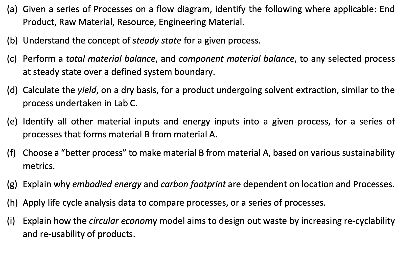 Solved (a) Given a series of Processes on a flow diagram, | Chegg.com