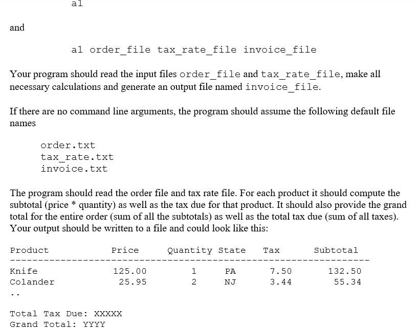 Solved Write a C program, named a1.c, to solve the following | Chegg.com