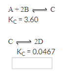 Solved Calculate the value of the equilibrium constant Kc | Chegg.com