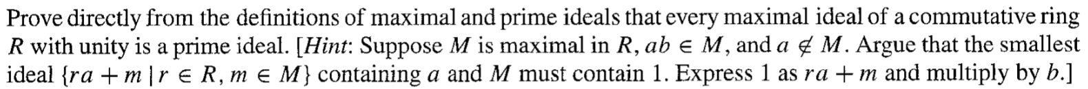Solved Prove directly from the definitions of maximal and | Chegg.com