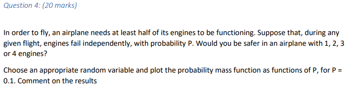 Solved In order to fly, an airplane needs at least half of | Chegg.com