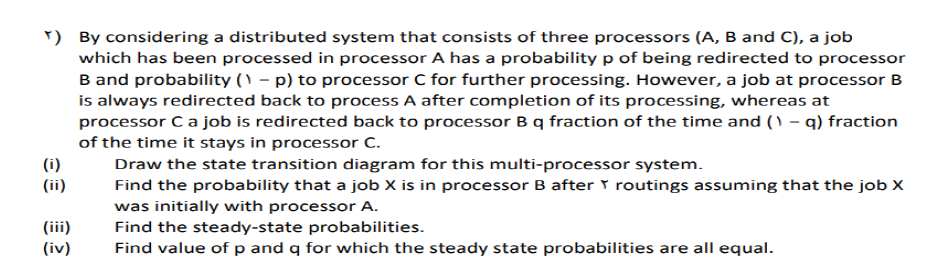Solved By considering a distributed system that consists of | Chegg.com