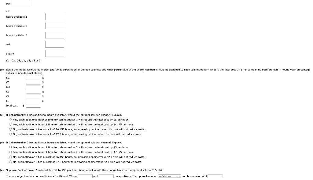 Solved A linear programming computer package is | Chegg.com