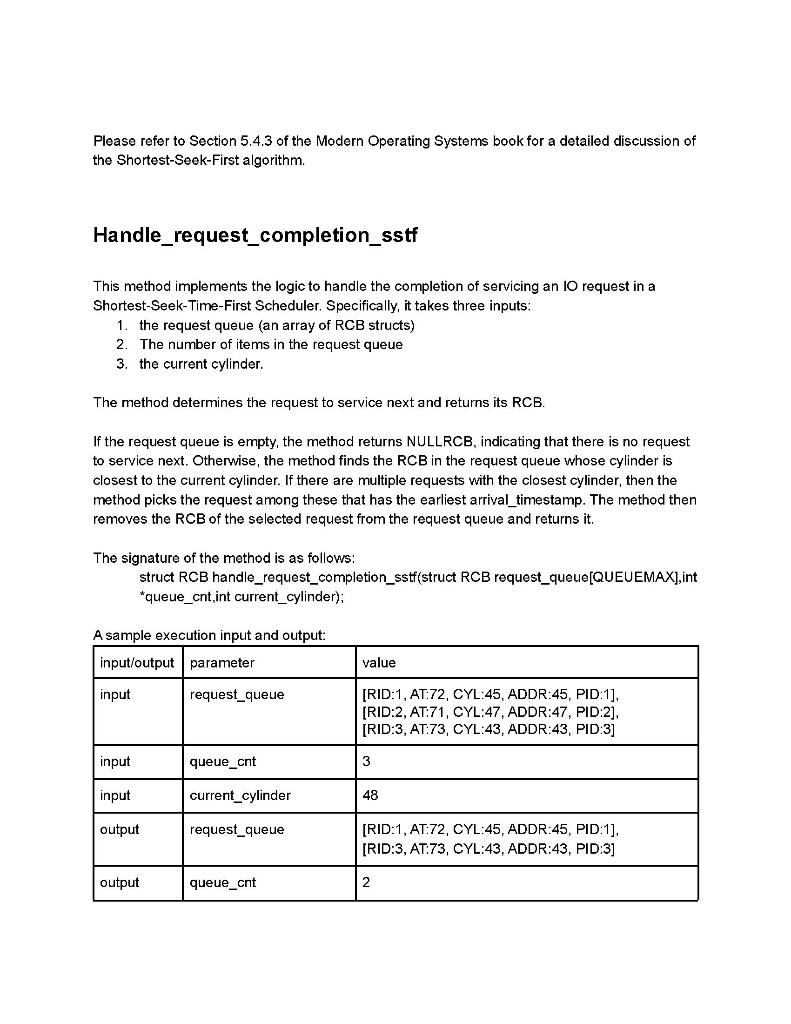 Disk Scheduling Lab This lab project addresses the | Chegg.com