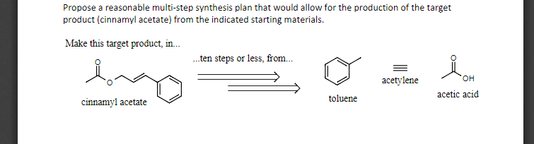 Solved Propose a reasonable multi-step synthesis plan that | Chegg.com
