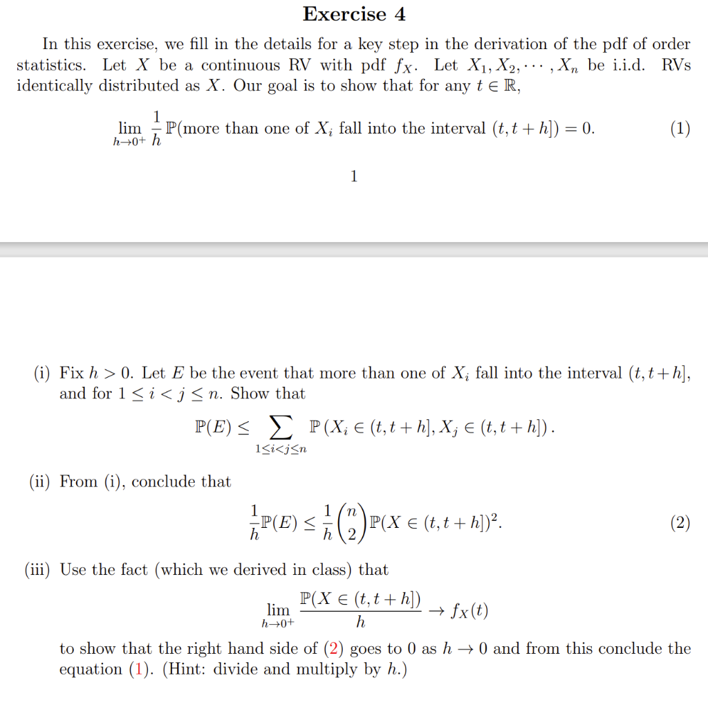 In this exercise, we fill in the details for a key | Chegg.com
