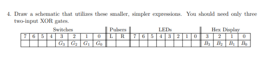 Your final logic diagram from the previous worksheet | Chegg.com