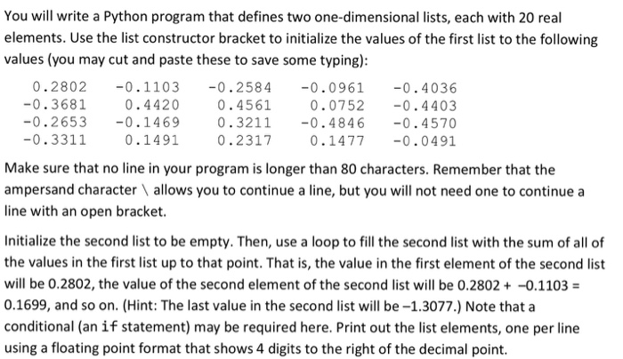 Solved You will write a Python (PythonWin 3.7.0) program | Chegg.com