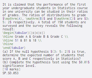 Solved It is claimed that the performance of the first year | Chegg.com
