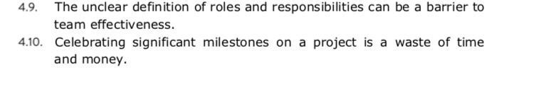 Solved 4.9. The unclear definition of roles and | Chegg.com