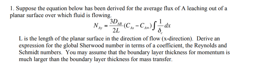 1. Suppose the equation below has been derived for | Chegg.com