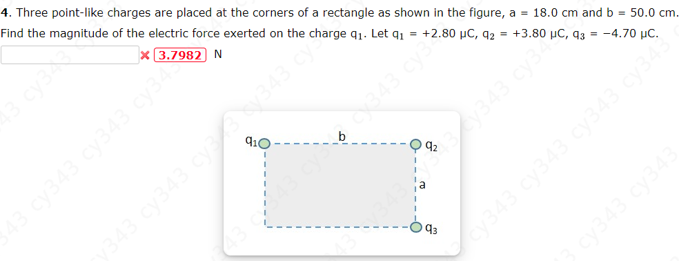 Solved Three point-like charges are placed at the corners of | Chegg.com