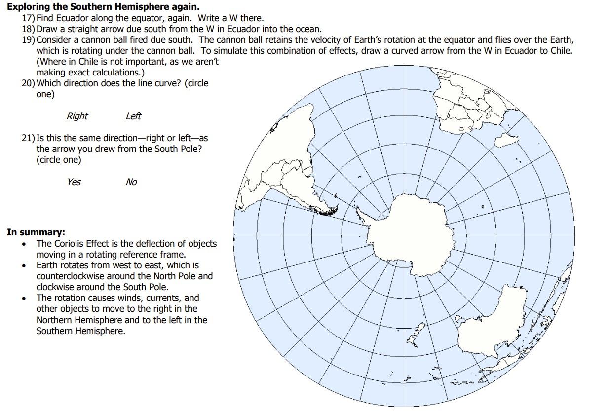 Solved The Coriolis Effect is the deflection of moving | Chegg.com
