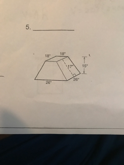 Solved Find the total outside surface area and volume of the | Chegg.com