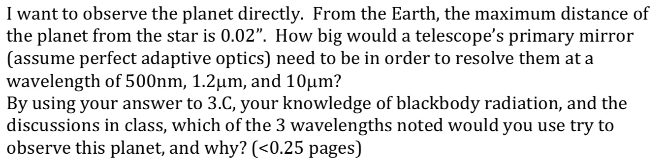 Solved Just need help thinking about D only. Blackbody | Chegg.com
