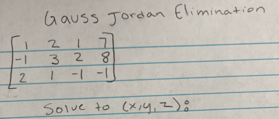 Solved I know the answer is (2,0,5) but I need to steps to | Chegg.com