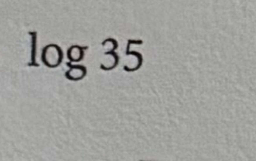 Solved log35 | Chegg.com
