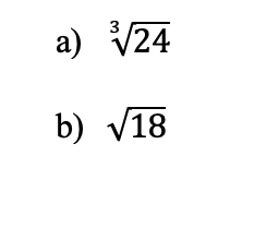 Solved 6. Simplify the following roots. For roots that are | Chegg.com