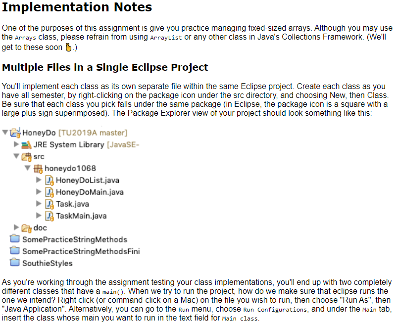 Task Implement A Class Task Which Is Used To