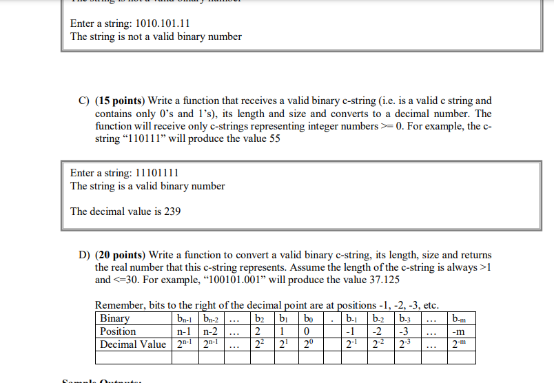 Solved Program #1 Write a program to convert binary numbers | Chegg.com
