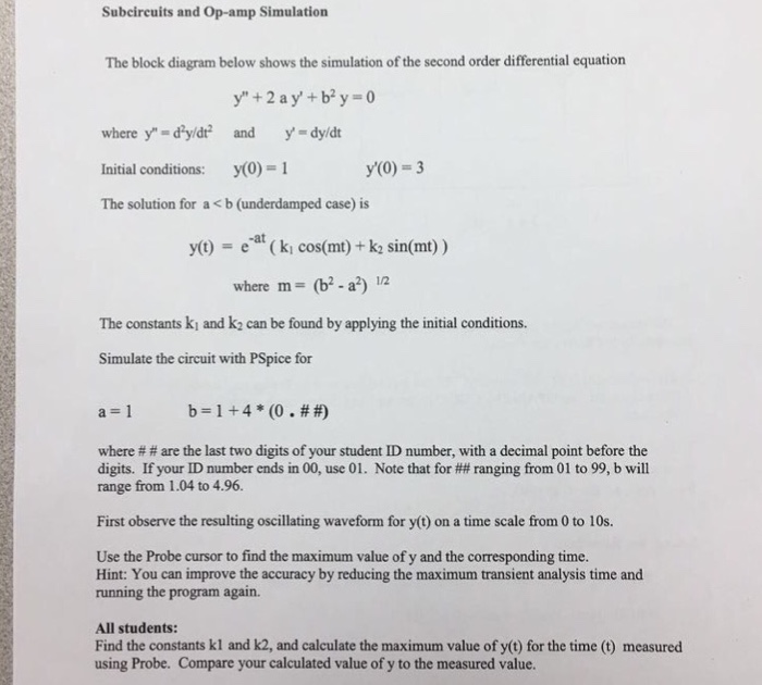 The block diagram below shows the simulation of the | Chegg.com