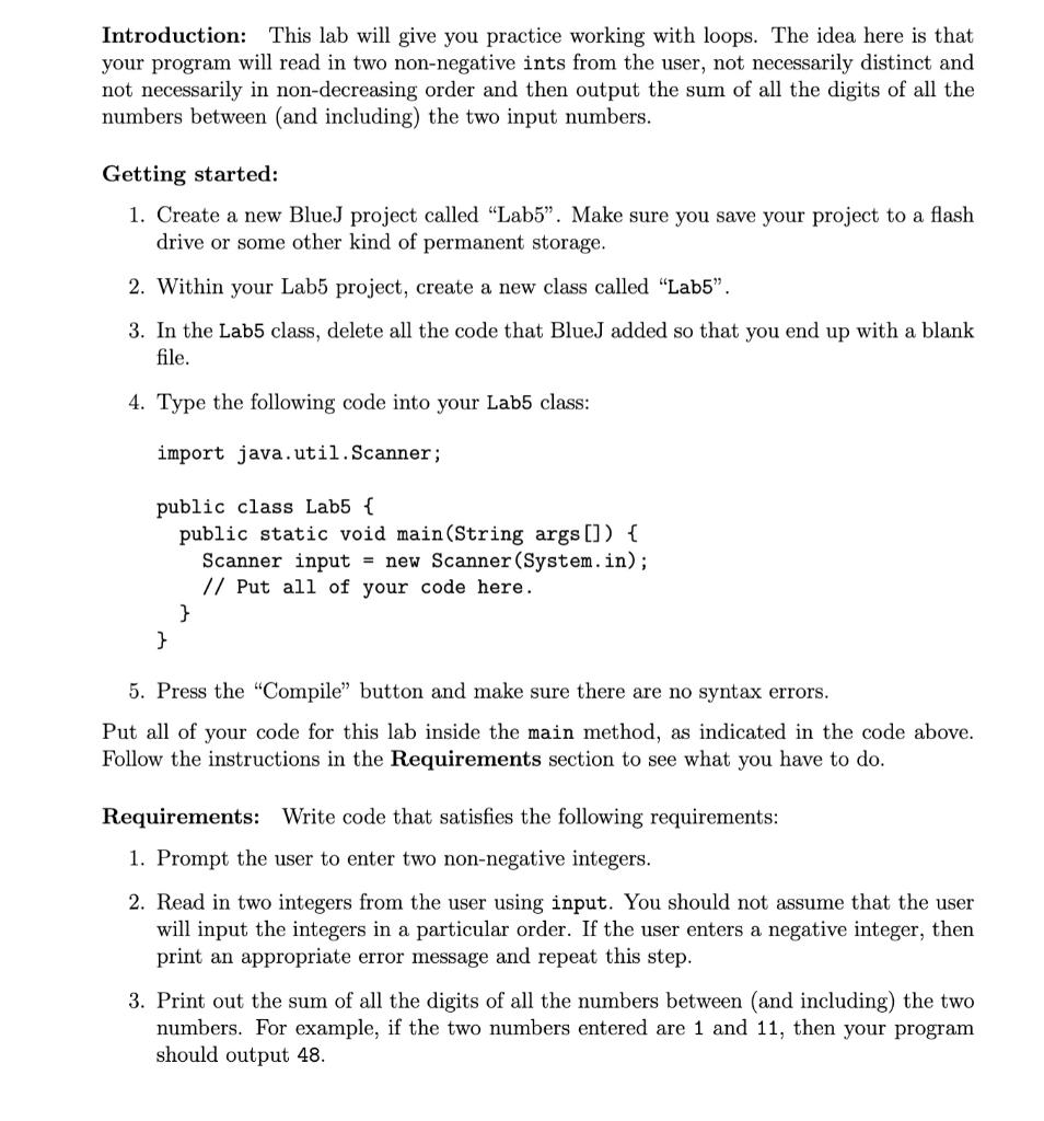 Solved Introduction: This lab will give you practice working | Chegg.com